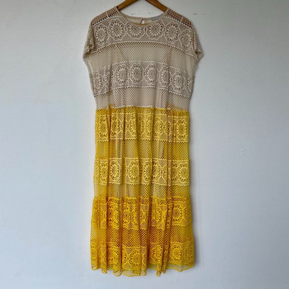 Zara | Dresses | Zara Wb Collection Lace Ombre Dress | Poshmark